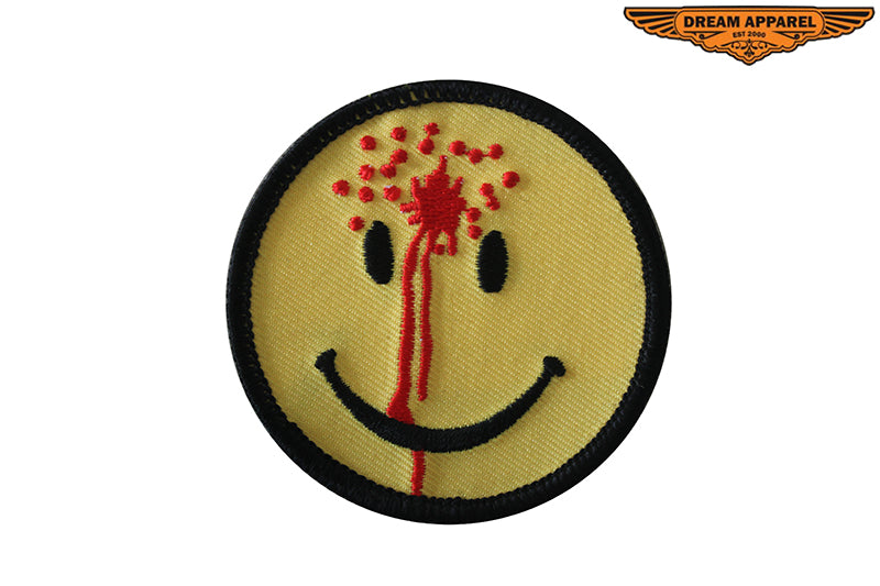 Smiley Face with Bullet Hole Patch – dreamapparel